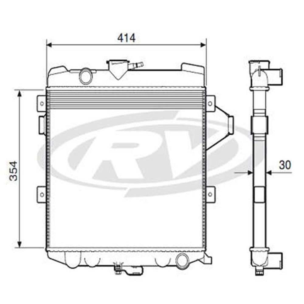 Radiador VISCONDE 12229 - Envia Peças
