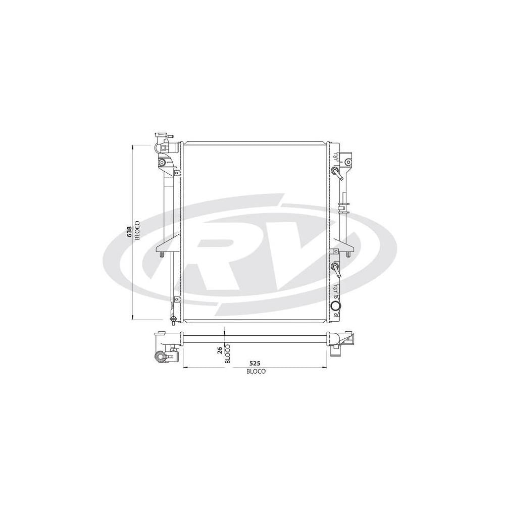 Radiador VISCONDE 12626 - Envia Peças