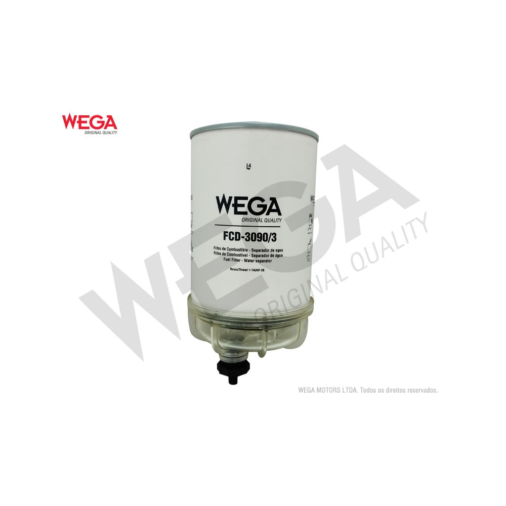 Filtro de Combustivel Separador de Agua Blindado WEGA FCD30903 - Envia ...