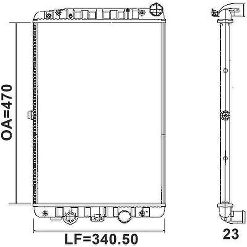 Radiador Gol - 1997 até 2005 VALEO 6TA088A - Envia Peças